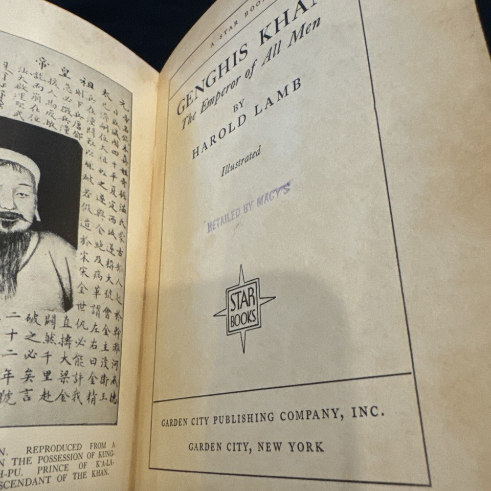 Genghis Khan : The Emperor of All Men by Harold Lamb, 1927 Hardcover | eBay
