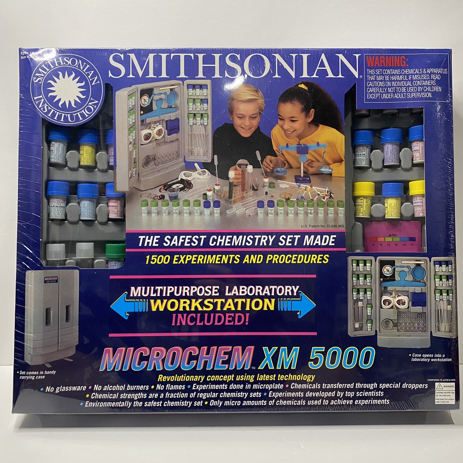 Smithsonian MICROCHEM XM 5000 Chemistry Set Ages 10 Science 1500 ...