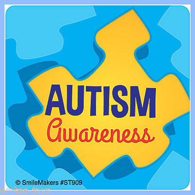 Autism Stickers x 10 - Autism Awareness Stickers x 10 - Teachers Aide ...