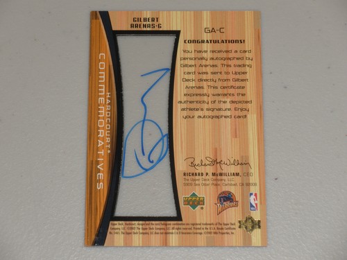 2003-04 Upper Deck Hardcourt Clear Commemoratives Autograph Auto ...