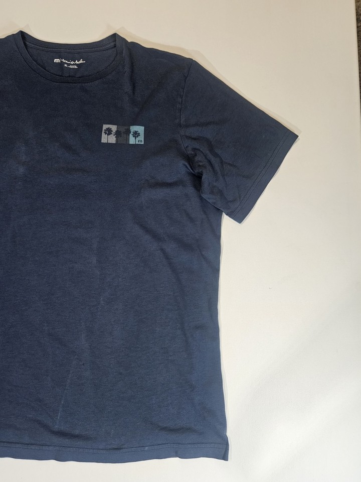 Travis Matthew T-shirt Mens Size XL Navy Blue Pima Cotton Casual ...