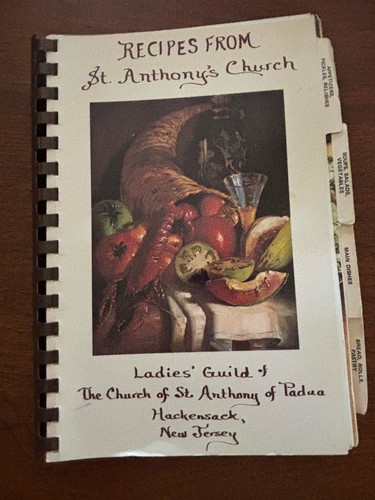 St. Anthony Of Padua Church Hackensack NJ Cookbook 1979 Ladies Guild | eBay