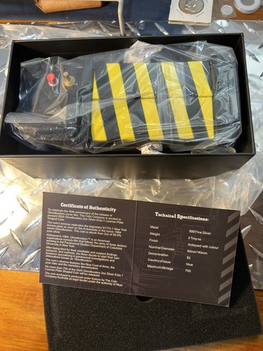 2024 Niue 2 oz Silver $5 Ghostbusters Ecto-1 License Plate Coin | eBay