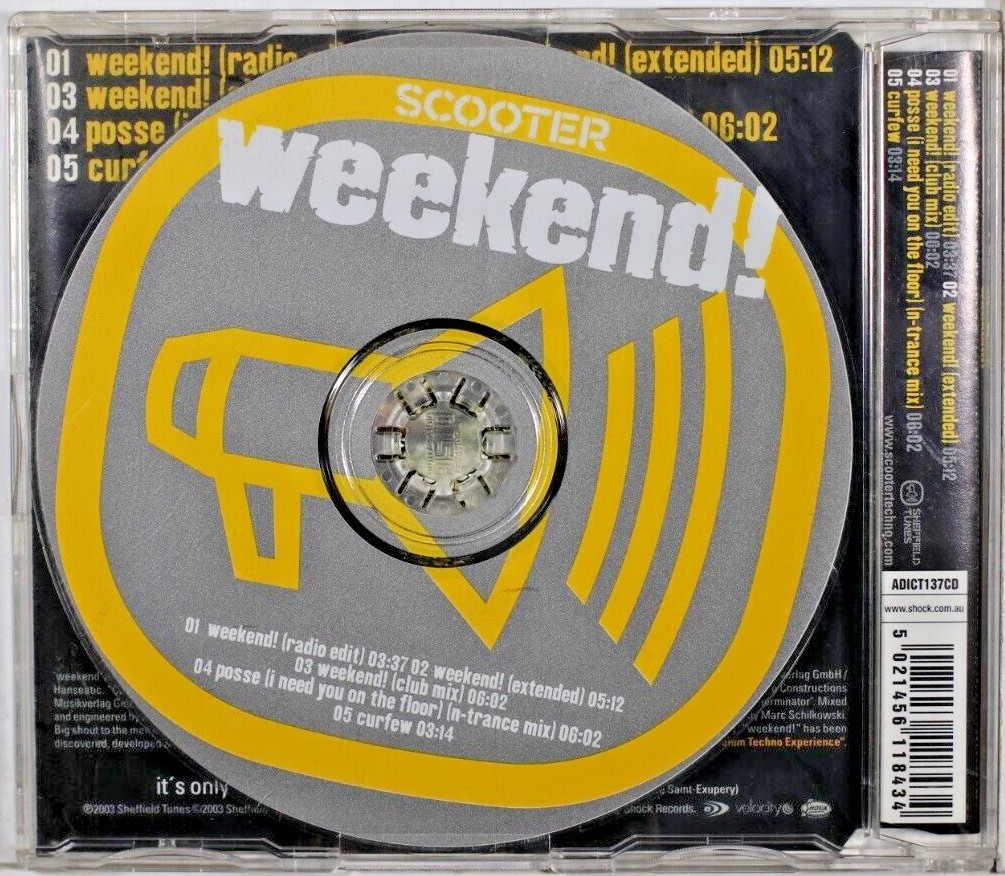 Scooter – Weekend! - CD Sent Tracked | eBay