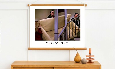 Friends Pivot Funny Print Couch Ross Chandler Rachel Move Christmas ...