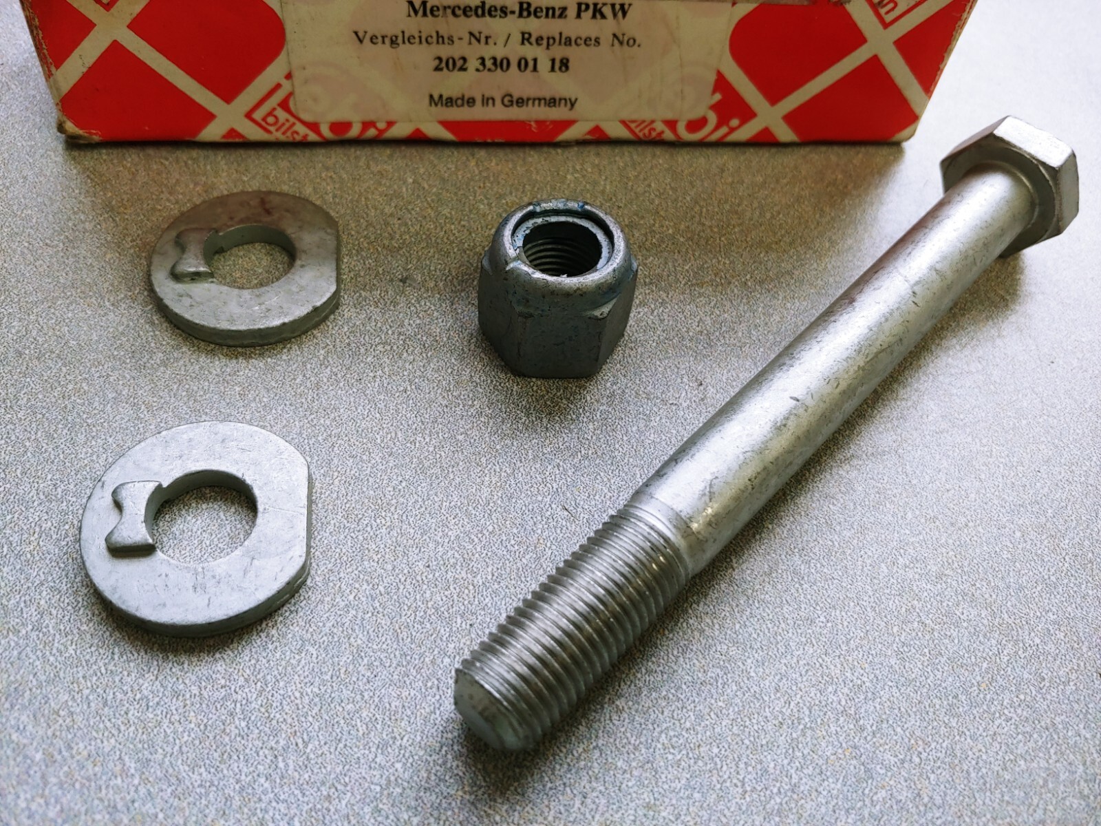 BRAND NEW GENUINE BILSTEIN MERCEDES SLK CLK ECCENTRIC BOLT WASHER KIT ...