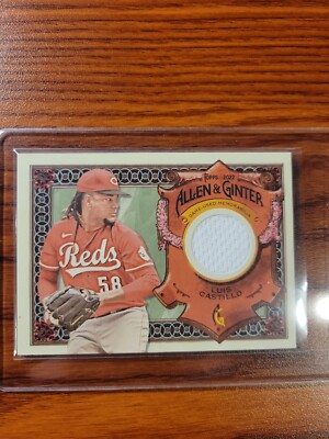 2022 Allen and Ginter Relic A #AGRA-LC Luis Castillo - Cincinnati Reds ...