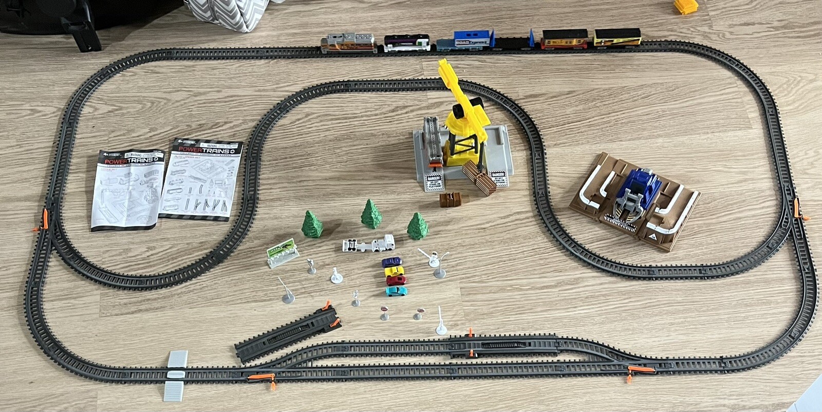 Power Trains, By Jakks, Pacific, Power Trains,Auto Loader & Crane Set ...