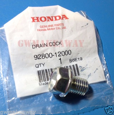 Honda Kawasaki BOLT DRAIN PLUG 12MM Genuine Parts 92800-12000 | eBay ...