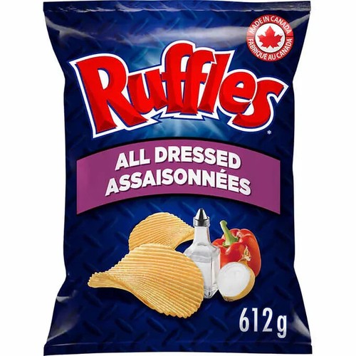 Ruffles All Dressed Chips, JUMBO Size, 3 x 612g / 64.77oz, Imported ...
