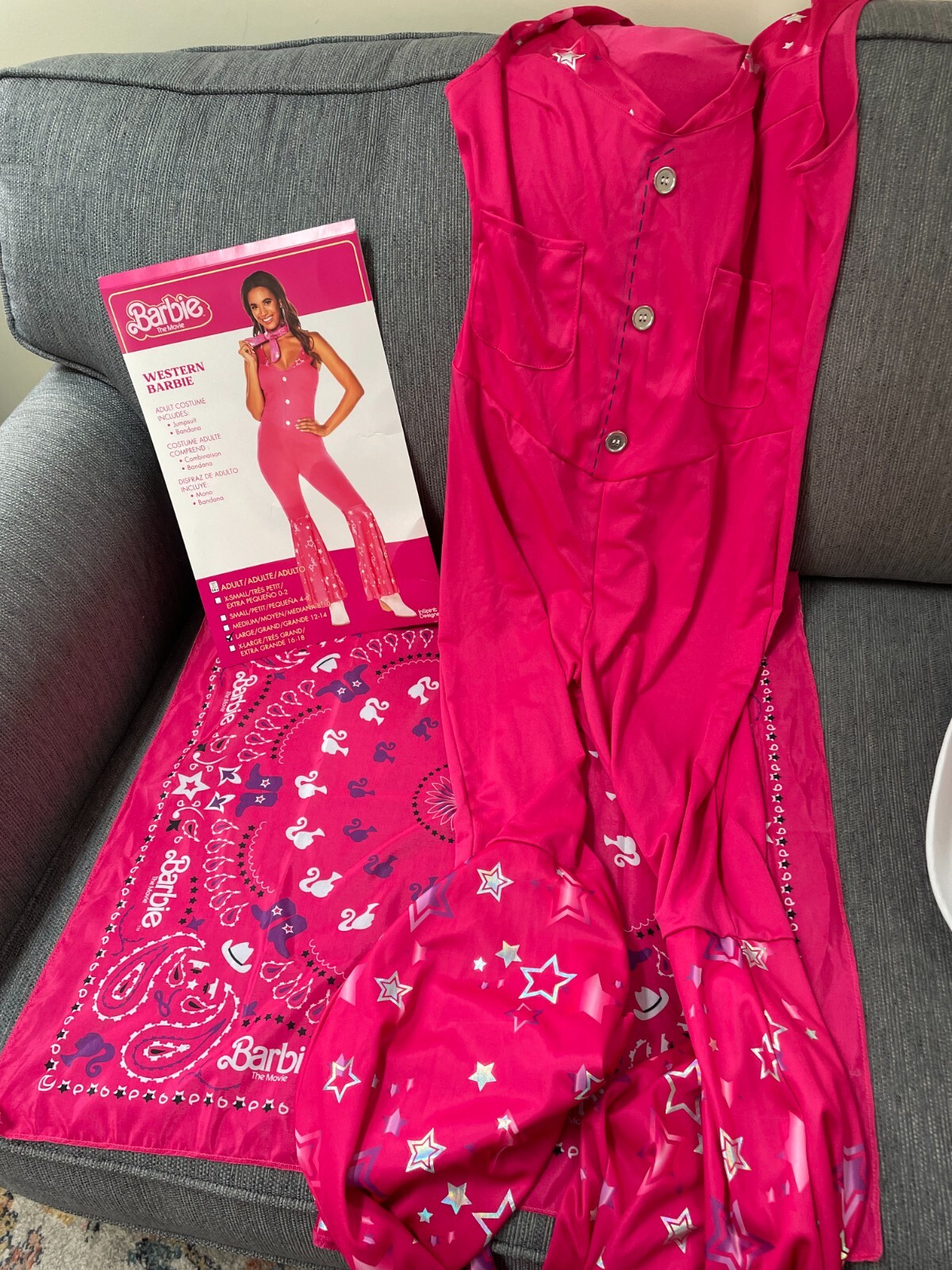 Barbie the Movie Western Barbie Adult Size Large Cost… - Gem