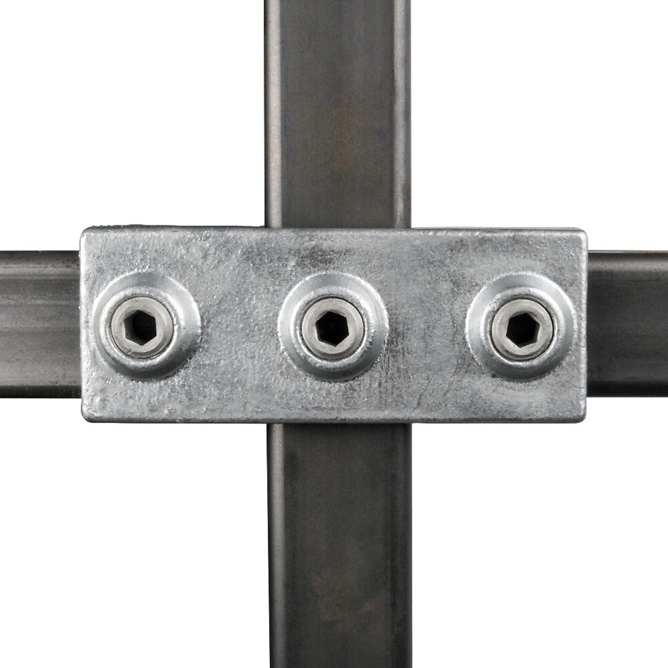 Industrial Handrail Galvanised Mild Steel Square Key Clamp Fittings Box ...