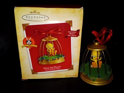 2004 HALLMARK KEEPSAKE LOONEY TUNES TWEETY DECK THE HALLS SMALL ...