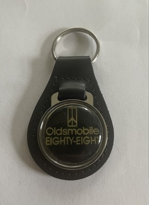 Oldsmobile 88 Keychain Olds 88 Black Leather Key Fob Key Chain Black ...