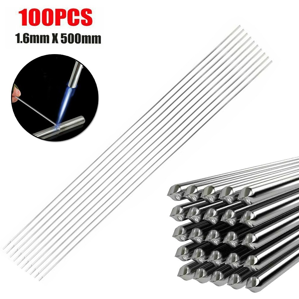 Welding Rod 1.64ft 1.6MM X 50CM 100pcs Aluminum Brazing Rod Flux-Cored ...