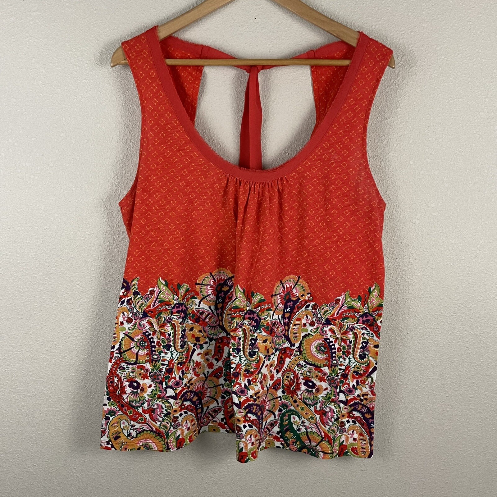 Anthropologie Akemi + Kin Medium Rosae Tank Top Flora… - Gem