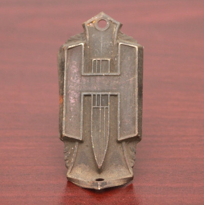 Antique 1920's 1930's HUPMOBILE Radiator Grill Metal Badge Emblem ...