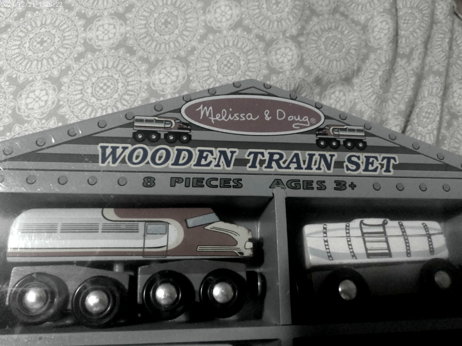 Melissa & Doug wooden train set 8 pc ages 3 and up new in package | eBay