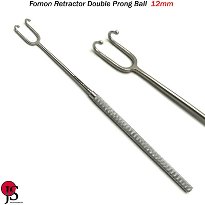 Fomon Hook Retractor 12mm Double Prongs Ball Tips ENT Instruments ...
