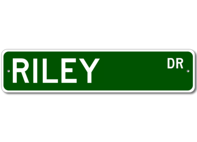 Riley Drive Street Sign Personalized Custom Last Name Metal Sign ...