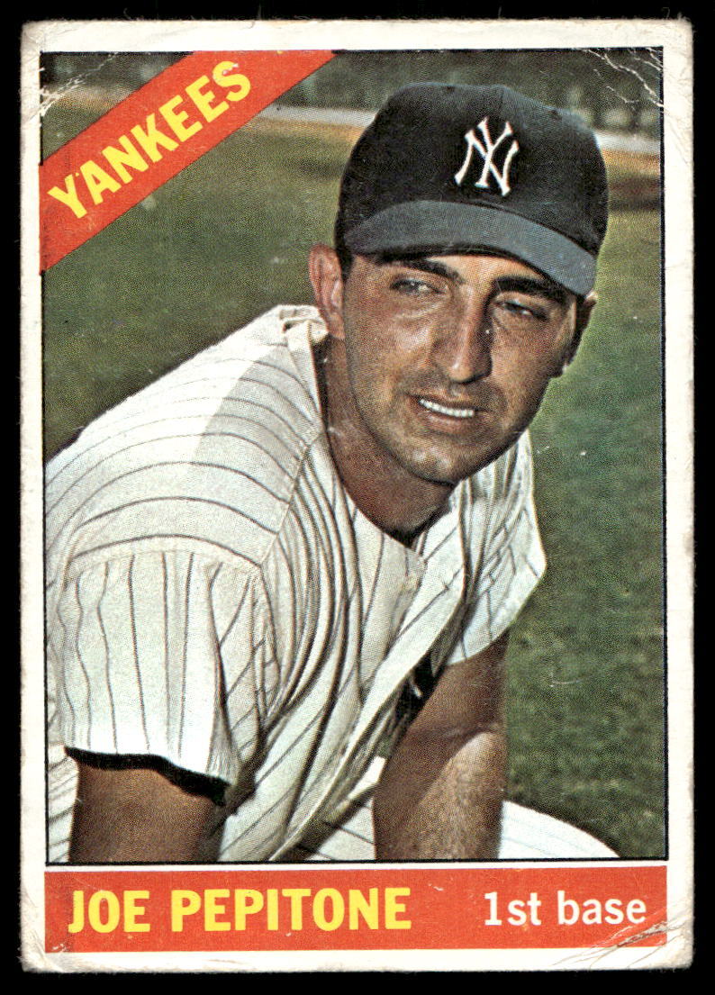 1966 Topps #79 Joe Pepitone New York Yankees Low Grade crease | eBay