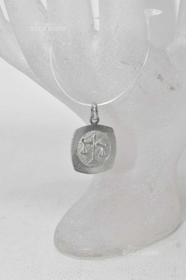 Silver 800 Libra Symbol Pendant | eBay
