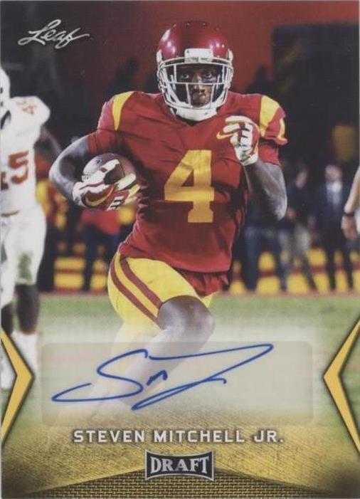 2018 Leaf Draft - Autographs Steven Mitchell Jr. #BA-SM2 Gold (AU, RC ...