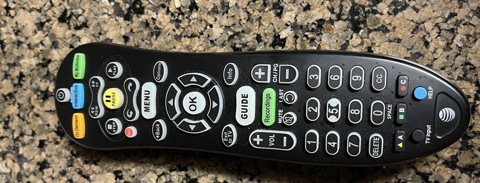AT&T U-Verse Directv Remote Control S30-S1B Black Programming | eBay