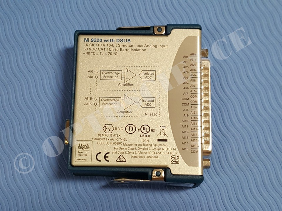 National Instruments NI 9220 cDAQ Analog Input Module, D-Sub | eBay
