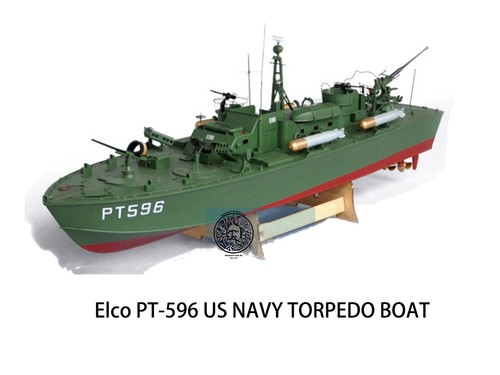 USS PT-596 Elco 80 Feet Class 1:25 40" 1030mm Torpedo Boat US Navy RC Model Ship | eBay