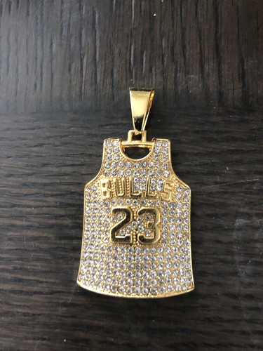 Gold Plated Michael Jordan Pendant with 27” chain | eBay