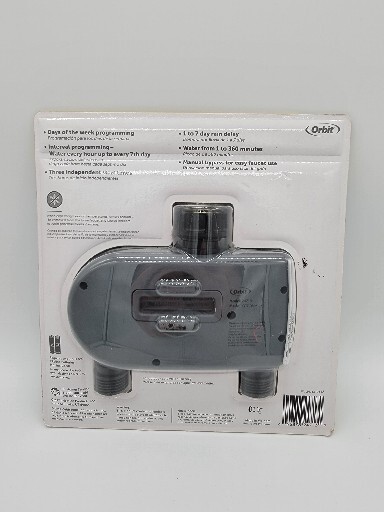 Orbit Timer 1 Dial 2 Outlet Hose Faucet Timer Lawn Garden New in ...