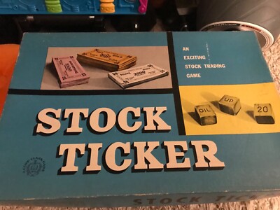 VIntage Stock Ticker Board Game Copp Clark - Bilingual Canadian Blue ...
