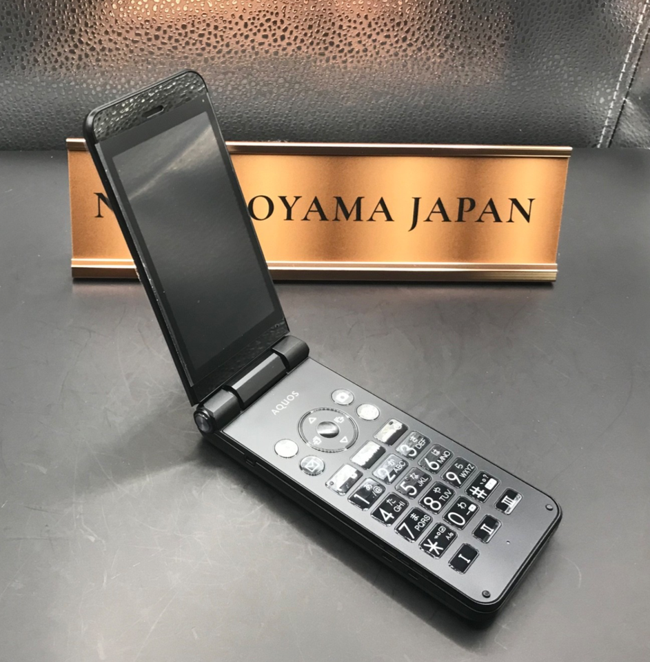 SHARP SH-N01 AQUOS KEITAI ANDROID FLIP PHONE UNLOCKED BLACK SH-01J ...