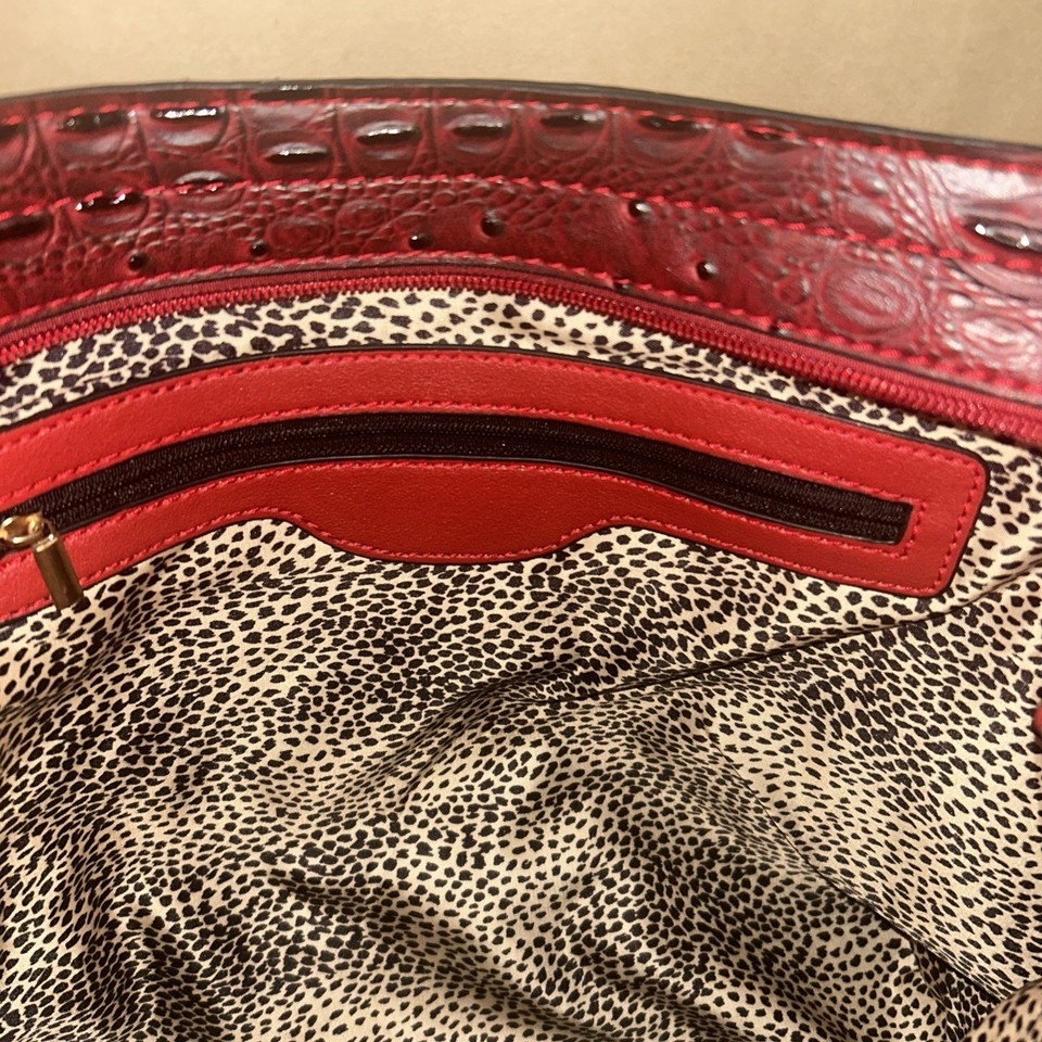 MKF Collection Wandy Womens Red Croc Vegan Leather Hobo Shoulder Bag ...