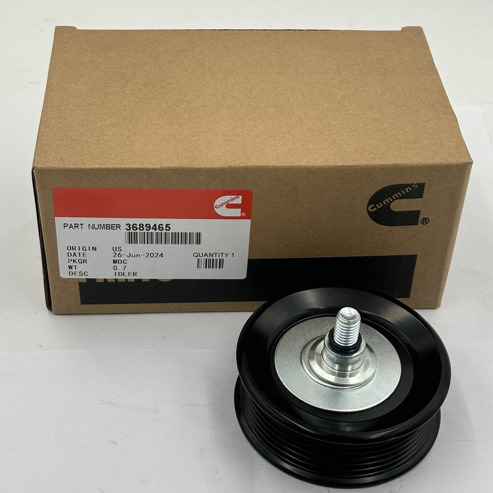 New 3689465 Accessory Drive Belt Idler Pulley Fits for Cummins ISX / 15 ...