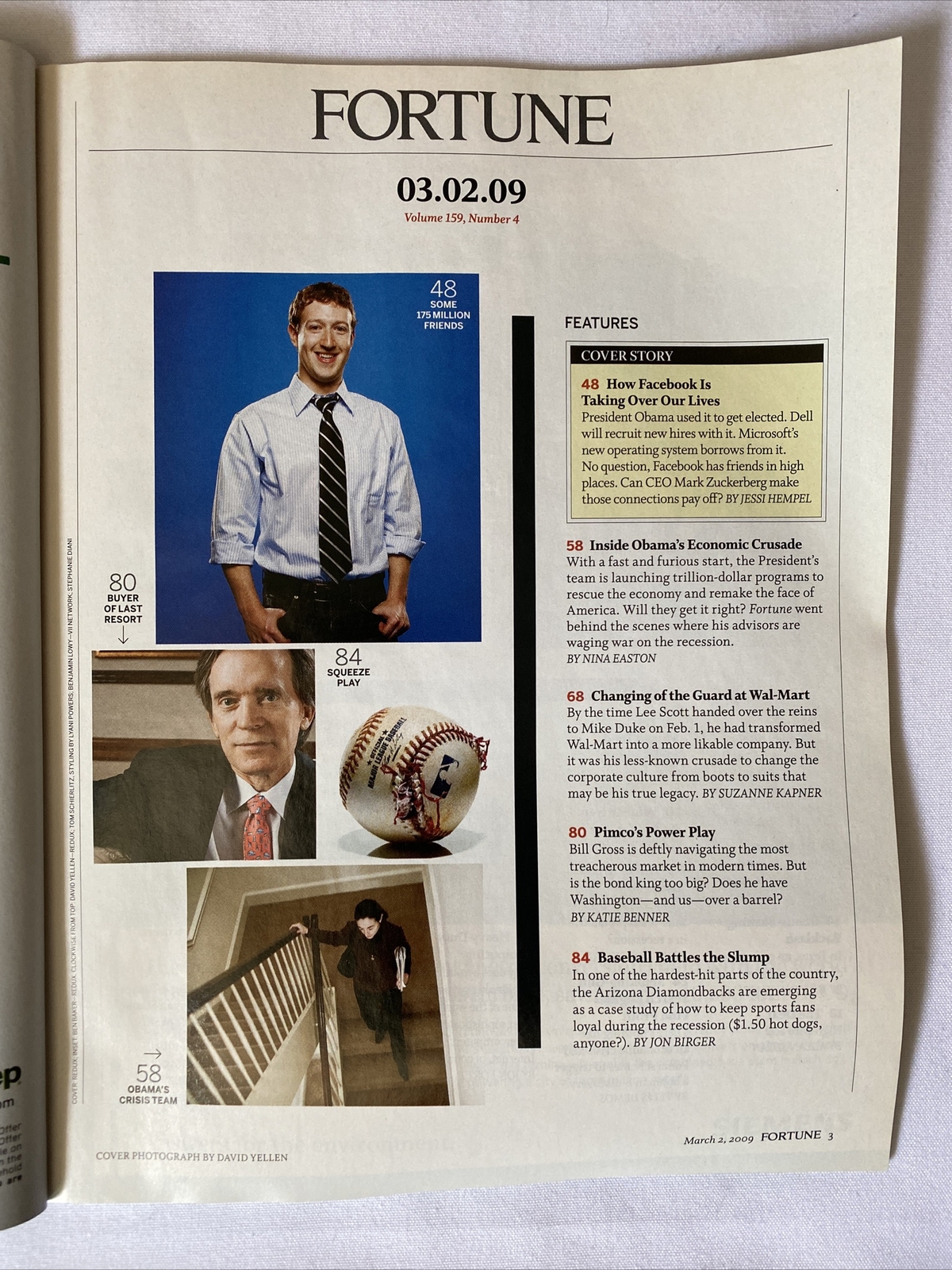 2009 March 2 Fortune Magazine Obama Has An Economic Crusade (CP371) | eBay