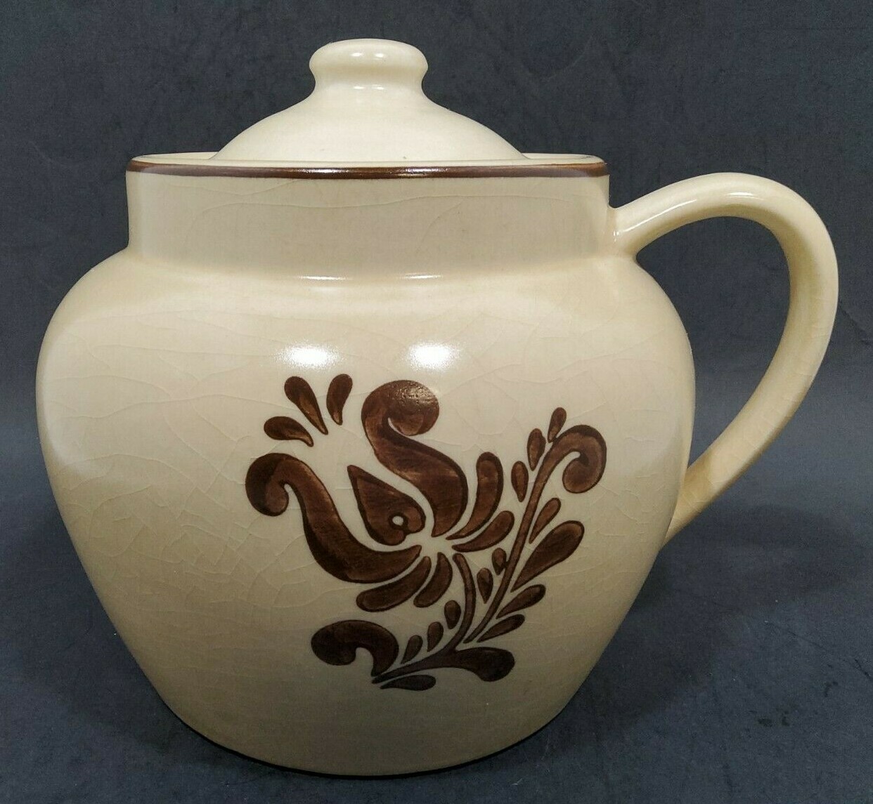 Vintage Pfaltzgraff Village Pattern with Crazing #70 Bean Pot | eBay