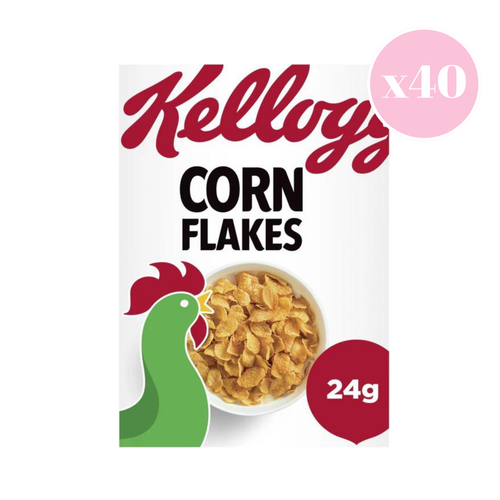 Kellogg's Corn Flakes Single Serve Portion Packs Cereal 24g - X40 Boxes ...