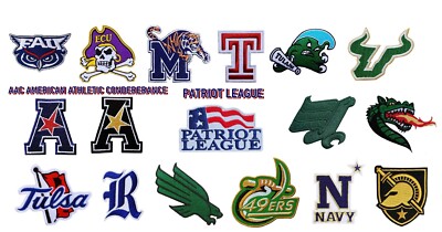 AAC FAO-TULANE-TIGERS Sport Patches(Select options) FROM Thai by USPS ...