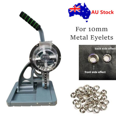 Semi-Automatic Eyelet Puncher Eyelet Hand Press Punch Machine w/2000pcs ...