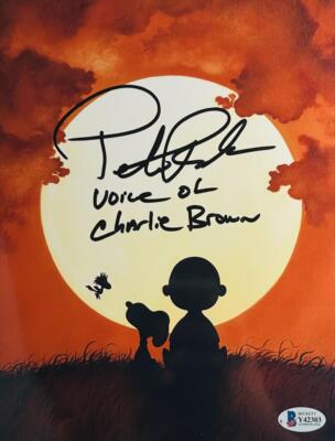 PETER ROBBINS SIGNED 8X10 METALLIC PHOTO CHARLIE BROWN CHRISTMAS BAS ...