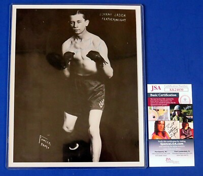 Johnny Jadick SIGNED 8x10 PHOTO ~ 1932 WORLD CHAMPION BOXING RARE ...