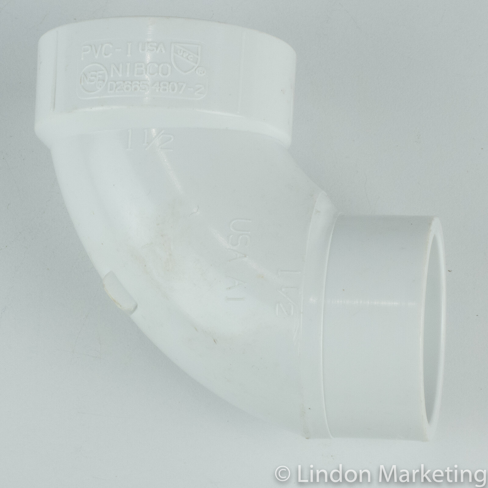 Mueller/Nibco PVC Long Sweep Street Elbow, 90 deg 1-1/2", lot of 11 ...