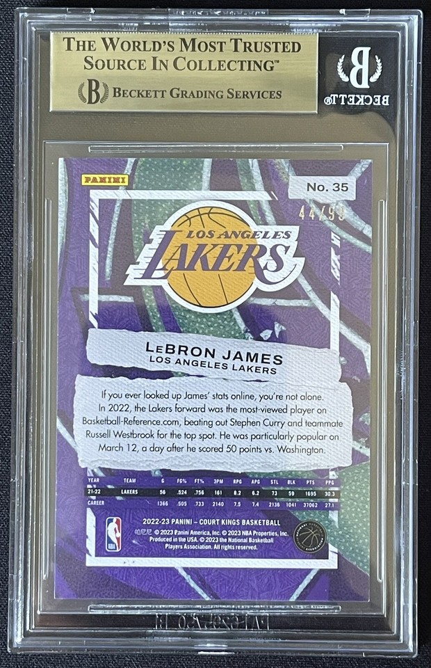 BGC 9.5 Panini Court Kings Amethyst Lebron James 44/99 Low Pop | eBay