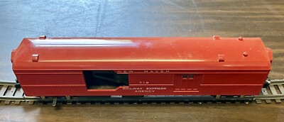 🚂 American Flyer 718 New Haven REA Red Operating Mail Car Serviced ...