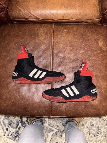Adidas Combat Speed 1 Wrestling Shoes Black/Red/White Size 7.5 | eBay