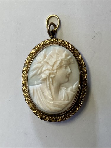 Antique Victorian Era Single Shell Cameo Brooch | eBay
