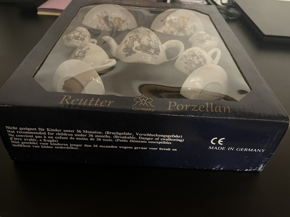 M.J. Hummel Children Tea Set Reutter Porcelain In Box | eBay
