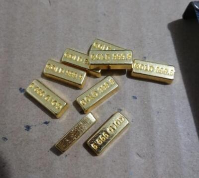 10pcs 1/12 Scale Gold Bar Model Scene Accessories DIY 6Inch 7Inch ...